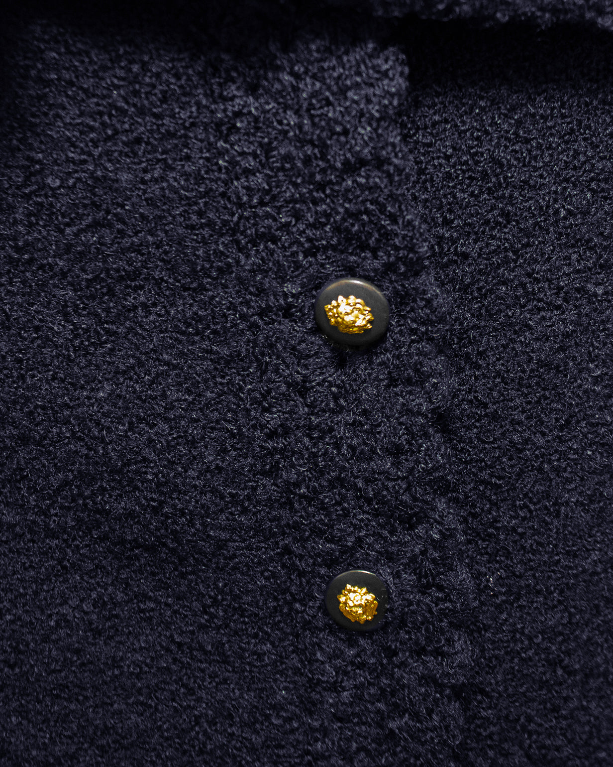 Navy Blue Boucle Suit Made for Kitty D'Alessio – Vintage Couture