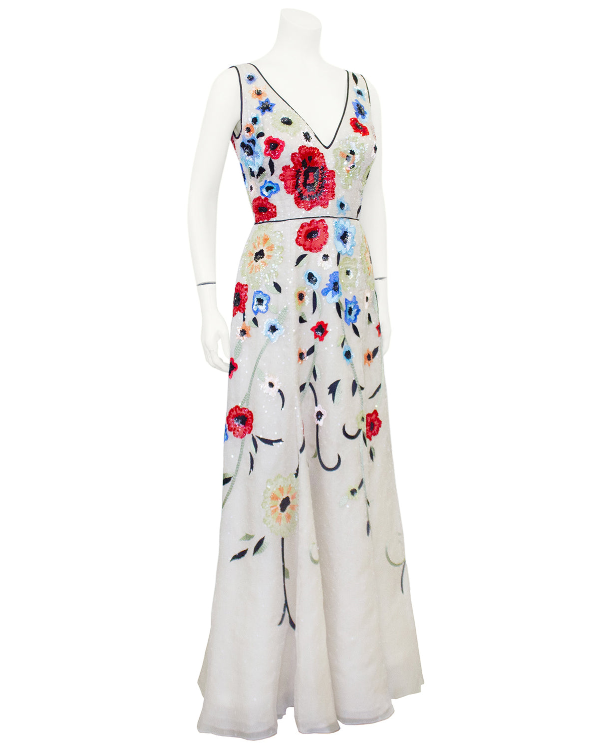 Floral Beaded Gown – Vintage Couture