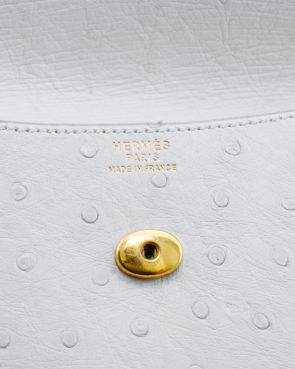 White Ostrich Rio Envelope Clutch – Vintage Couture