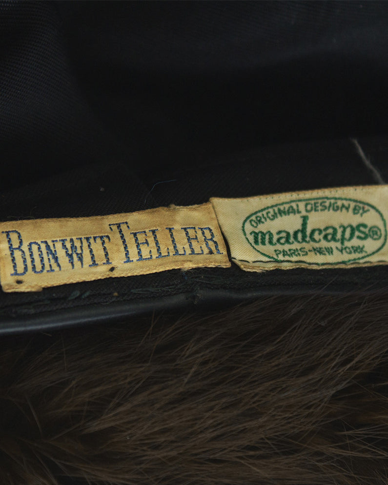 Bonwit Teller Mink and Leather Cap – Vintage Couture