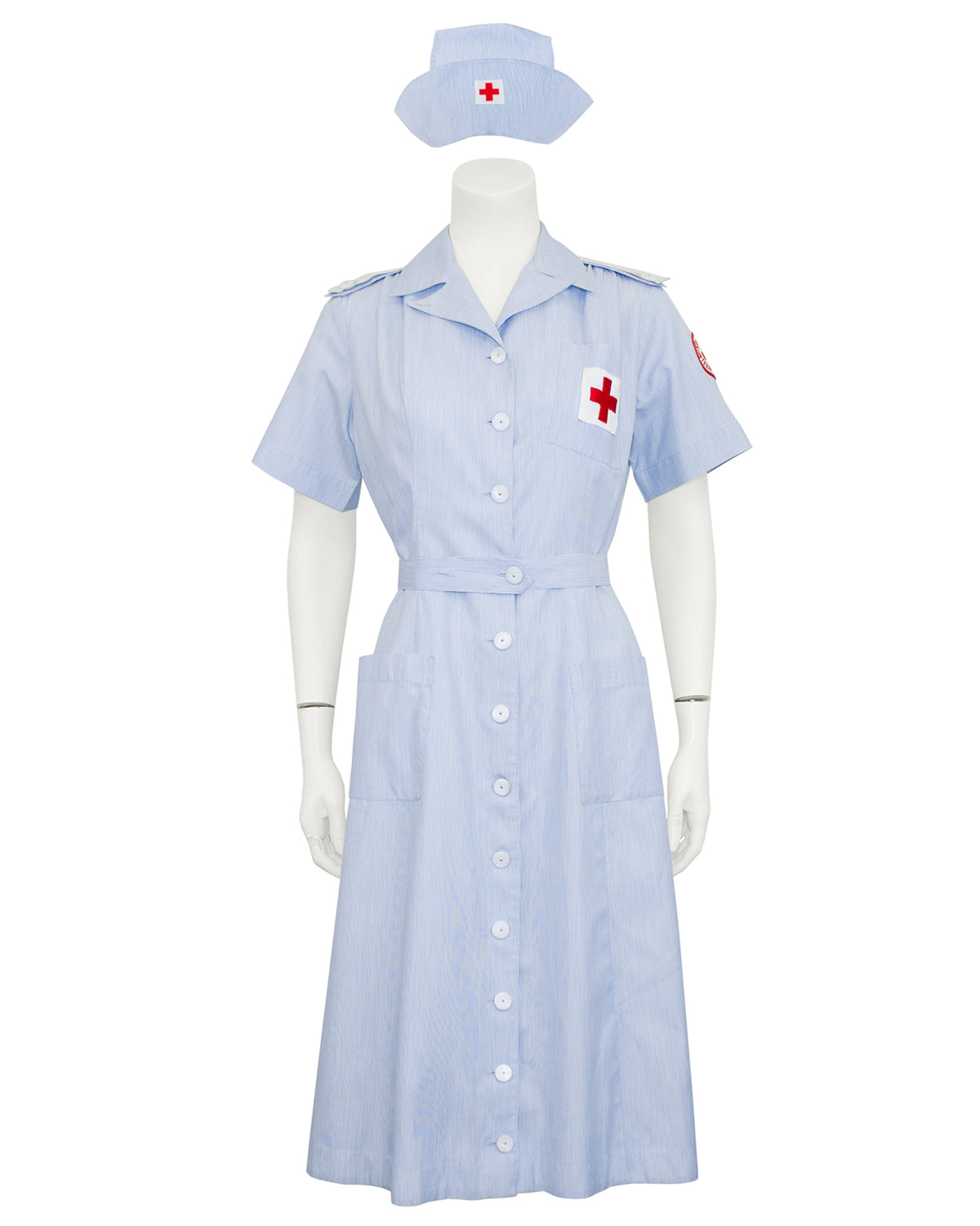 Blue American Red Cross Volunteer Uniform Mint Condition – Vintage Couture