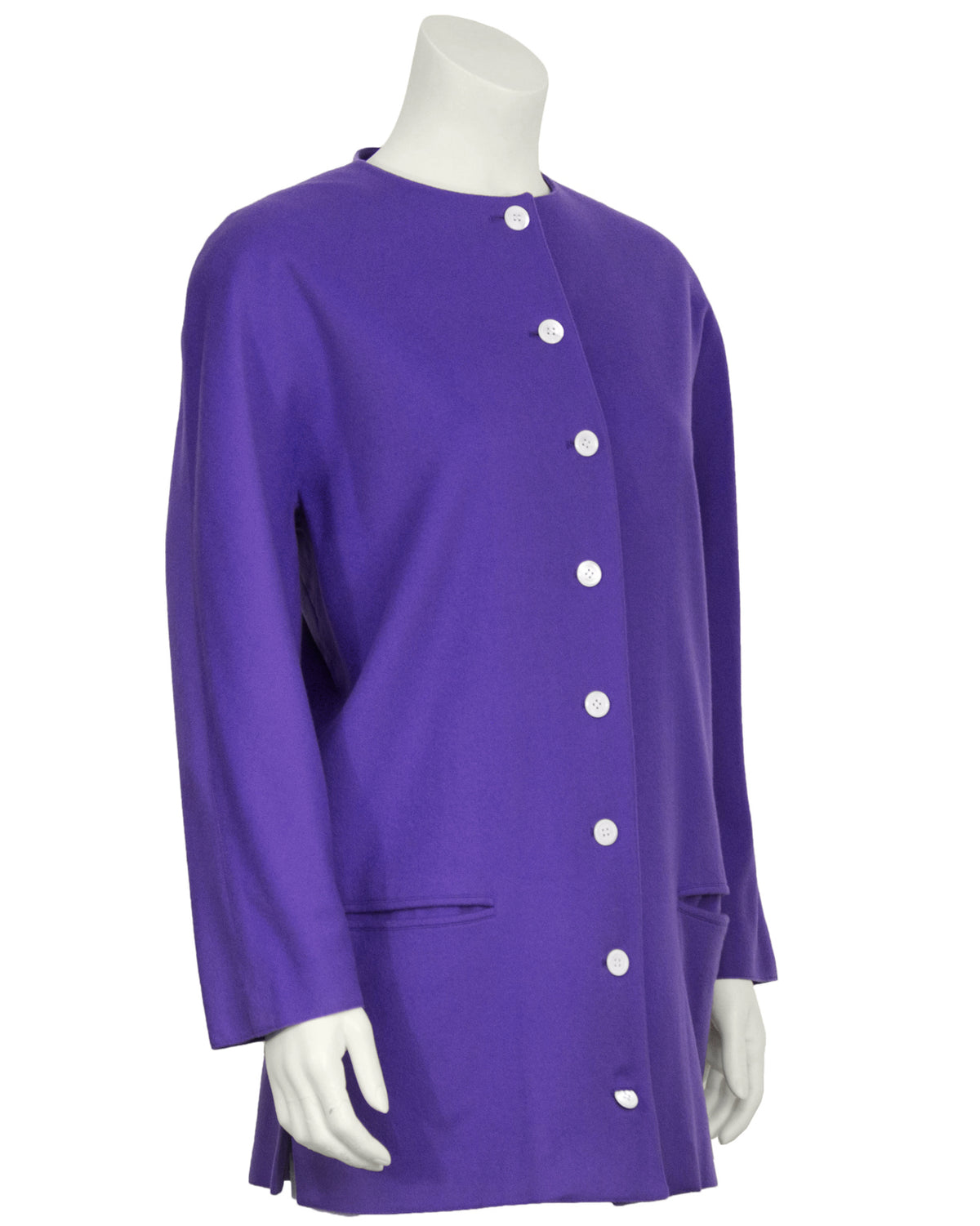 Purple Wool Jacket – Vintage Couture