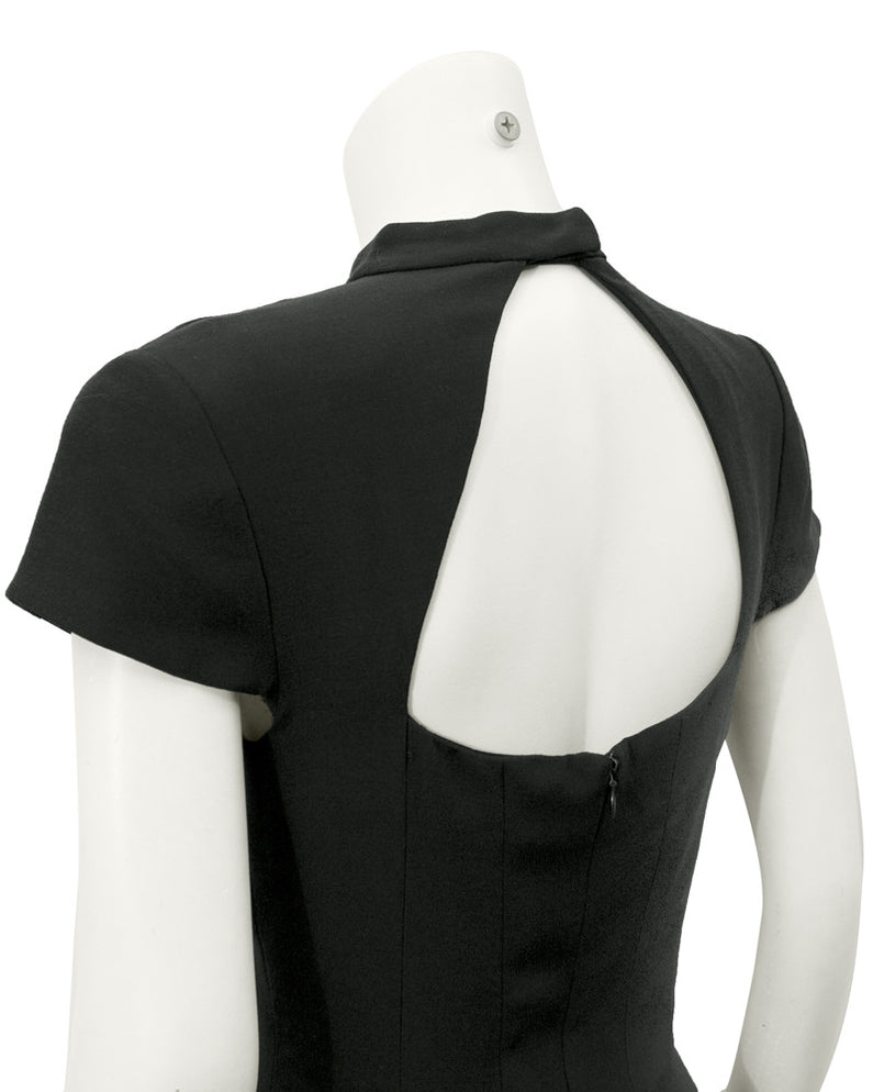 Black open back dress – Vintage Couture