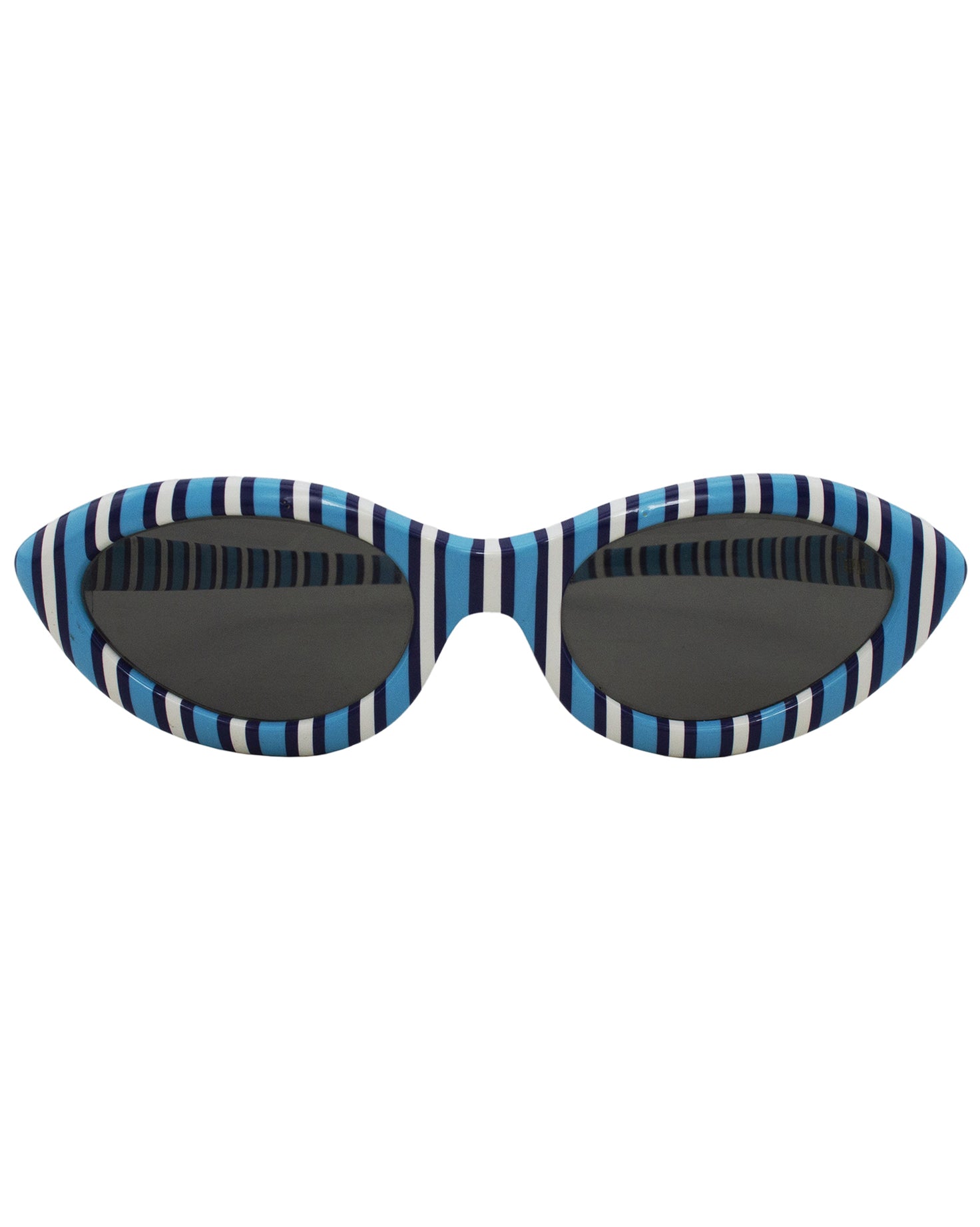 Blue and White Stripe Sunglasses – Vintage Couture
