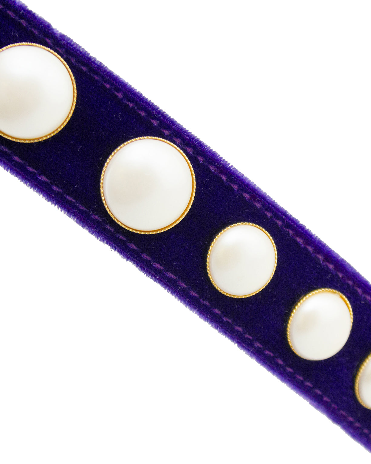 Purple Velvet and Pearl Belt – Vintage Couture