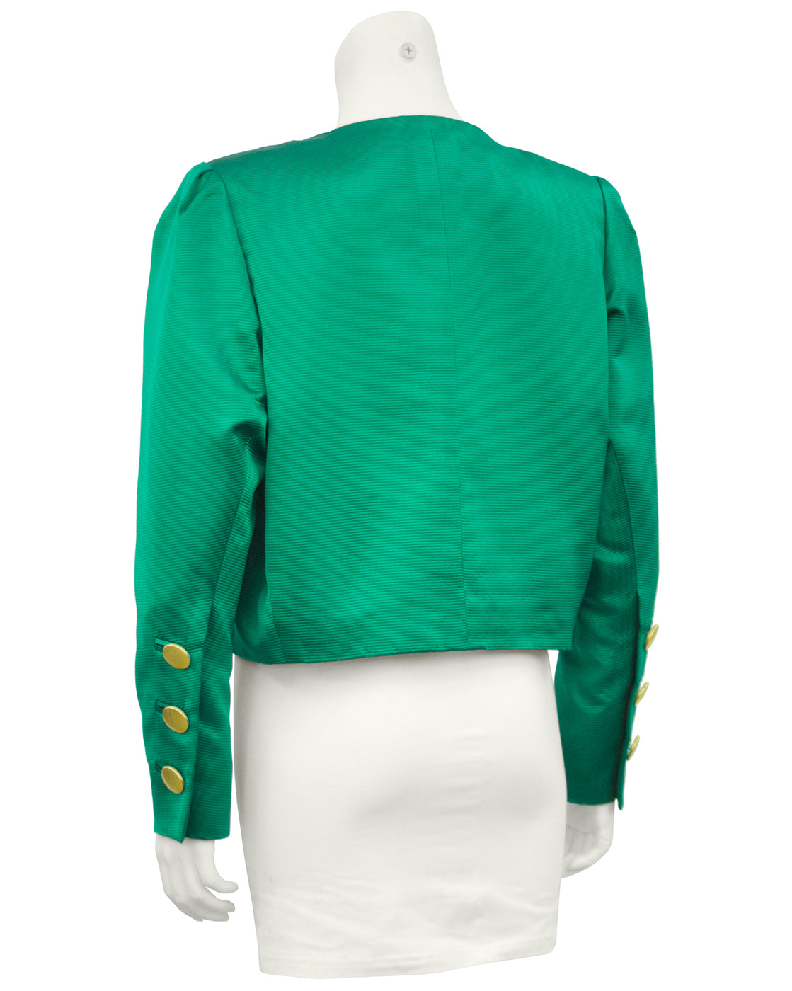 Green Silk Jacket – Vintage Couture